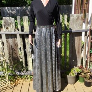 LuLaRoe | Dresses | Nwt Lularoe Deanne Wrap Dress Black Silver | Poshmark